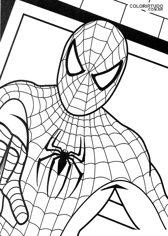 Rysunek Spidermana do wydrukowania